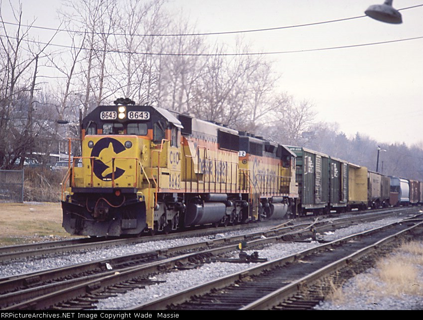CSX 8643 westbound by WB Tower